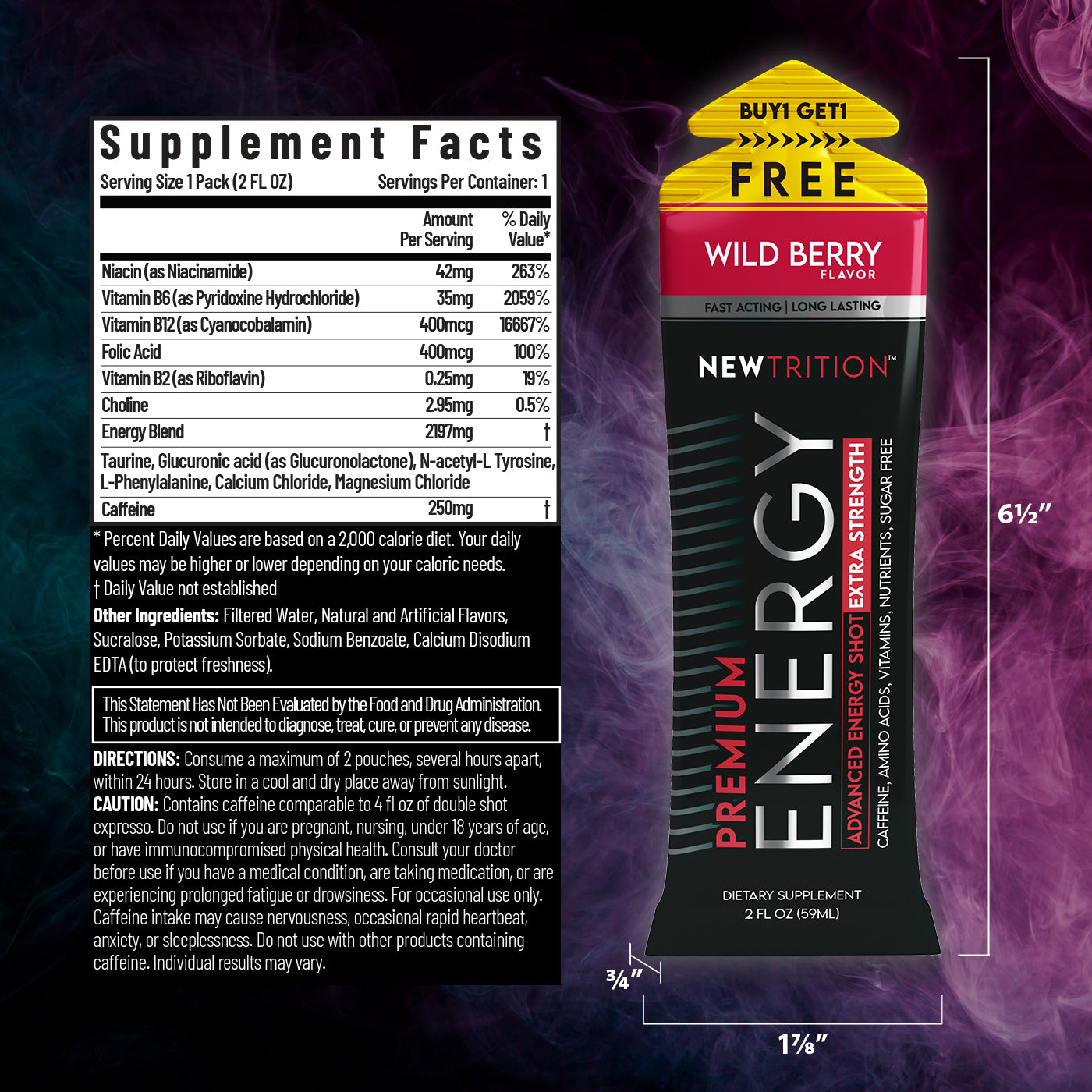 Mixed Flavor Extra Strength Energy Shots – NEWTRITION